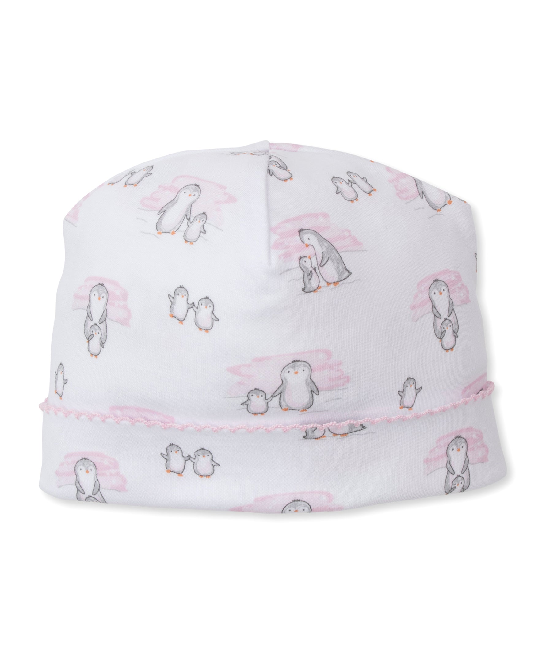 Snow Happy Penguins Pink Hat